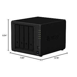 Synology DiskStation DS418 4-Bay NAS Enclosure, Quad-Core 1.4GHz, 2GB, No HDD