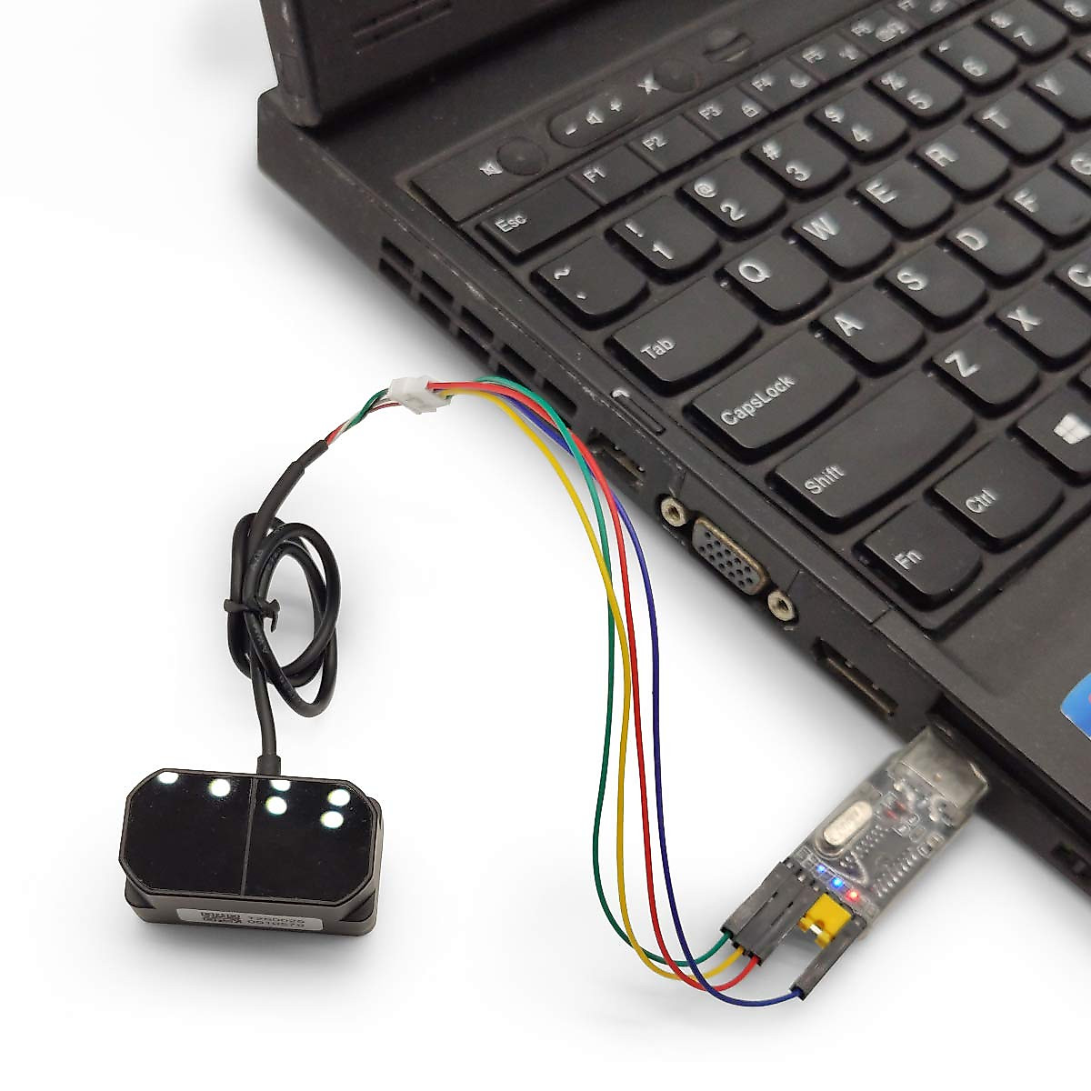 youyeetoo TFmini Plus Lidar Sensor Module Single-Point Ranging Module 0.1-12m Measurement Range Distance, for Drone Industrial Sensing Robot Smart Home Support I/O, UART and I2C