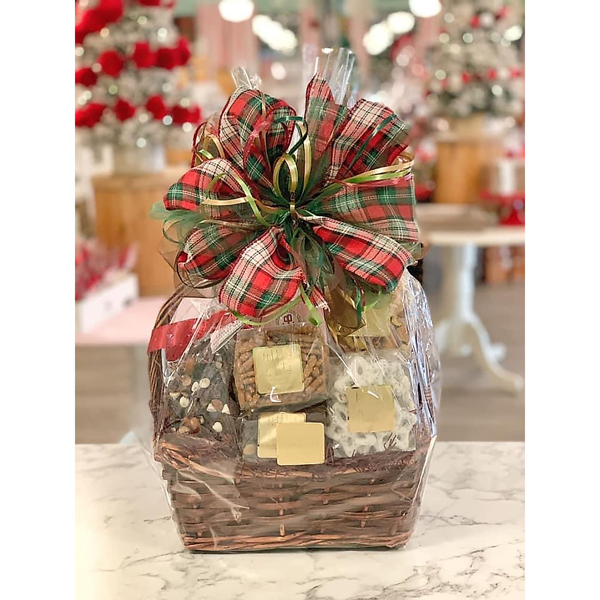 Holvyt Clear Gift Basket Bags, 20 Pack 20" x 28" Large Cellophane Wrap Plastic Package for Baskets and Gifts