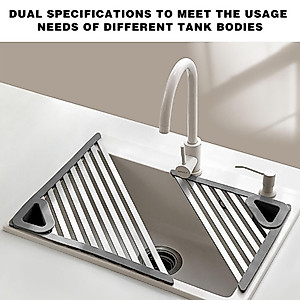 Foldable Triangle Roll-Up Dish Drying Rack Over The Sink Dish Drainer Drying Rack For Small Sink Corners Sink Organizer Kitchen Sink Accessories Space-Saving Rustproof Trivet Organizer With Sink Caddy