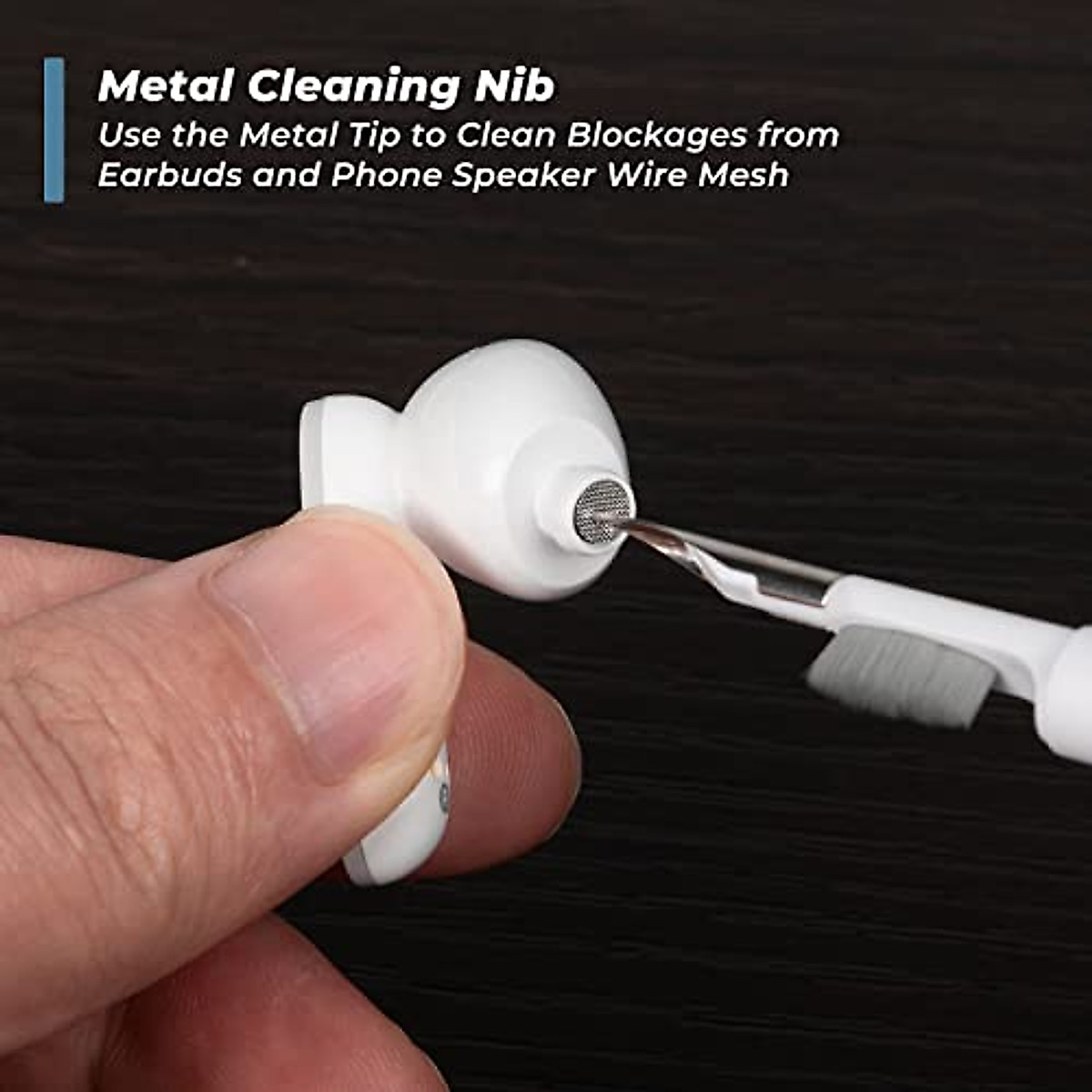 Cleaner Pen for Airpod Earbuds with Soft Brush by DEVENTORZ