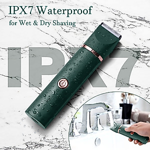 Women's Bikini Trimmer, Senignol 2 in 1 Pubic Hair Trimmer for Women Electric Razors for Women, IPX7 Waterproof Women's Body Trimmer, Valentines Day Gifts