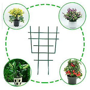 6-Piece Pack Trellis for Potted Plants, Small Garden Trellis for Climbing Plants Outdoor, Plastic Trellis for Potted Plants Indoor, DIY Climbing Trellis Houseplant Supports 12 X 6.5 inches…