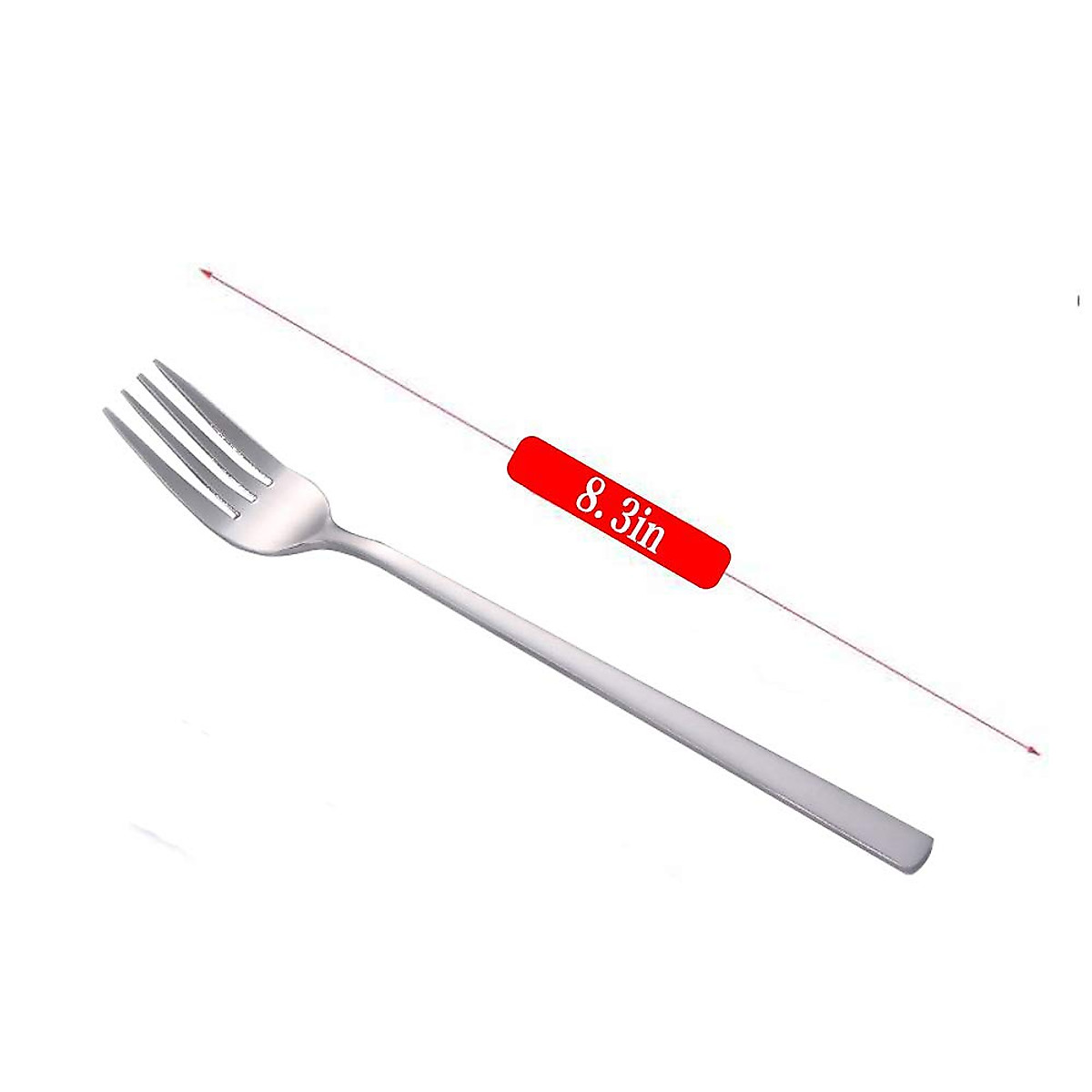 YTX Soup spoons, Korean Stainless Long Fork (6, Stainless Steel)