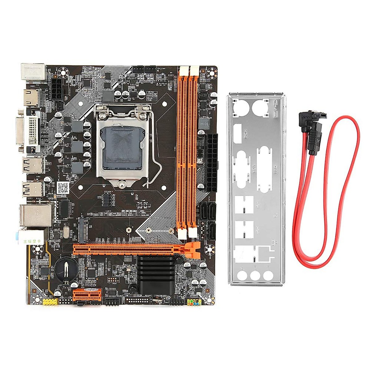 Desktop Computer Motherboard, DDR3 1066/1333/1600MHz LGA 1155 PC Main Board Support NVME+NGFF Dual Mode Hard Disk+SATA, 6‑Channel Sound Card