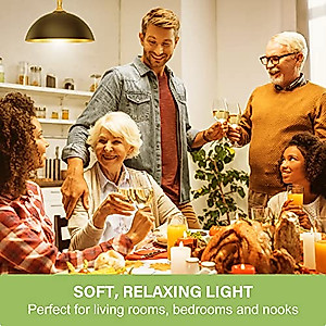 Sigalux LED Light Bulbs 60 Watt Equivalent A19 Standard Light Bulbs 2700K, Non-Dimmable Energy Efficient 9.5W LED Soft White Light Bulb with E26 Medium Base, 800 Lumens, UL Listed, 4 Pack