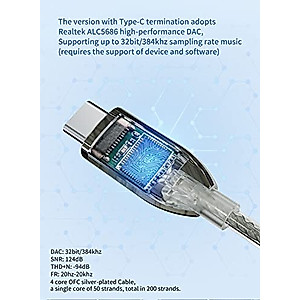 USB Type-C to 3.5mm Female Headphone Jack Adapter,KBEAR T1 Decoding Multi-Function Dongle Cable with Realtek ALC5686 high-Performance DAC Chip for Samsung Galaxy S22 S21 Ultra S20+