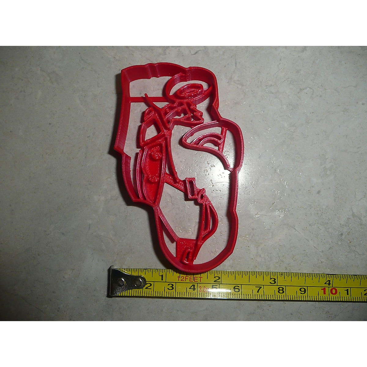 YNGLLC LIGHTNING MCQUEEN RACE CAR CARS CARTOON CHARACTER SPECIAL OCCASION COOKIE CUTTER BAKING TOOL 3D PRINTED MADE IN USA PR2293, Red