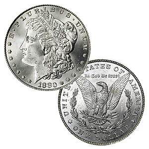 1880 P Morgan Silver Dollar BU $1 Brilliant Uncirculated