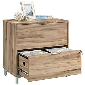 Sauder Portage Park 2-Drawer Lateral File Cabinet in Kiln Acacia, Kiln Acacia Finish