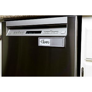 Dishwasher Magnet Clean Dirty Sign, Strong Clean and Dirty Magnet for Dishwasher, Universal Dirty or Clean Dishwasher Magnet Indicator, Clean/Dirty Farmhouse Dark Wood Dish Wash Sign Magnet