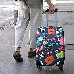 Luggage Cover Approved Go Travel Suitcase Protector Elastic Washable Baggage Covers for 18-20 inch Luggage(S)