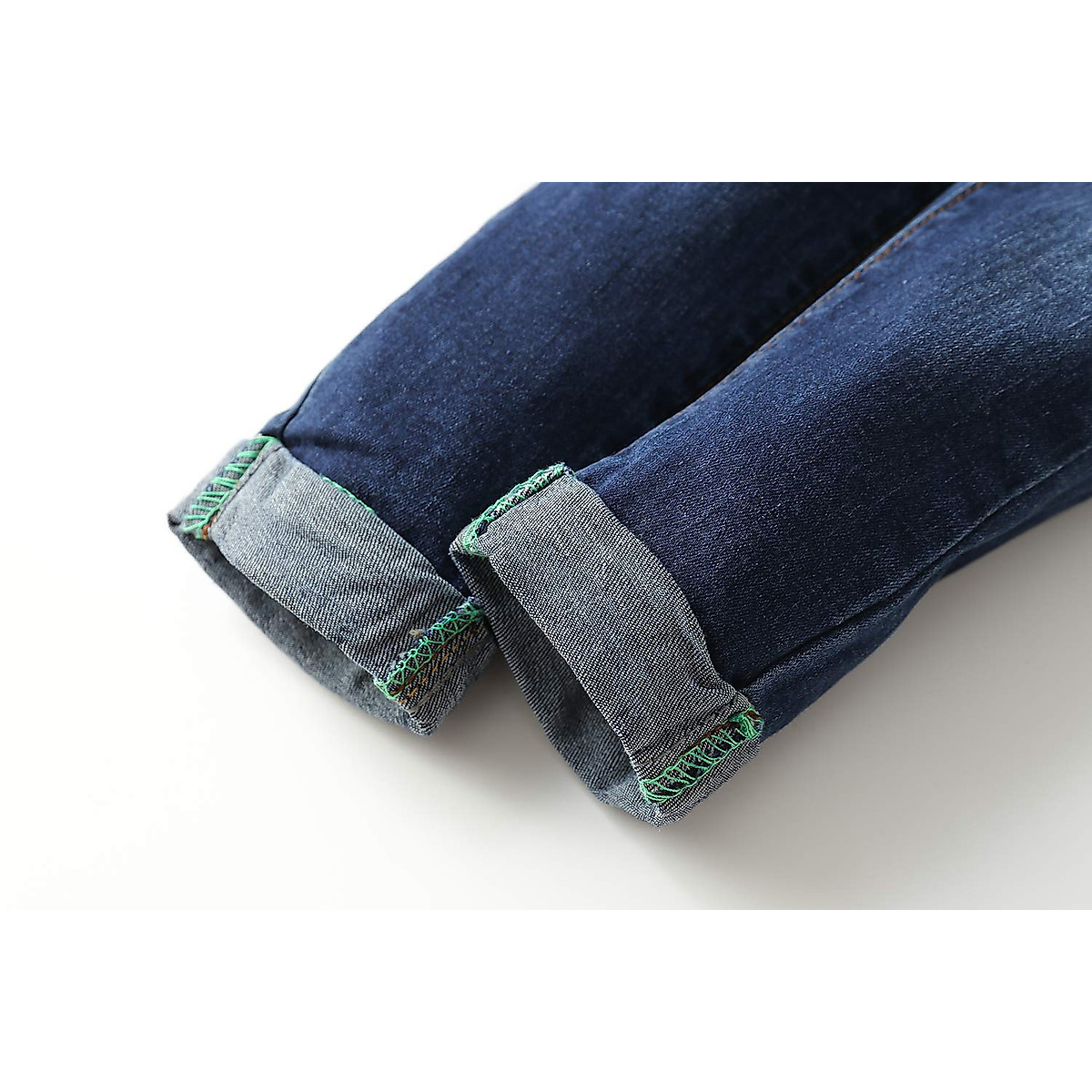 KIDSCOOL SPACE Baby Boy Girl Jean Overalls,Toddler Slim Cute Denim Jumper,Blue,12-18 Months