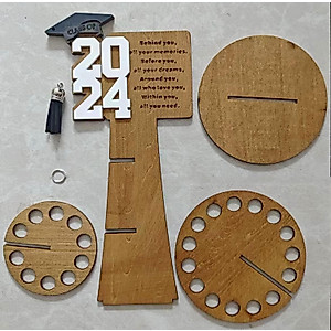 2024 Graduation Gift Money Holder Graduation Money Cake,Unique Gift Ideas for Graduation (white)