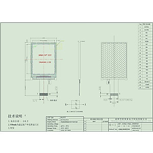 SANZAMELIN 2.0 inch TFT TN Screen 240 * 320 Resolution MCU Interface with capacitive LCD Screen