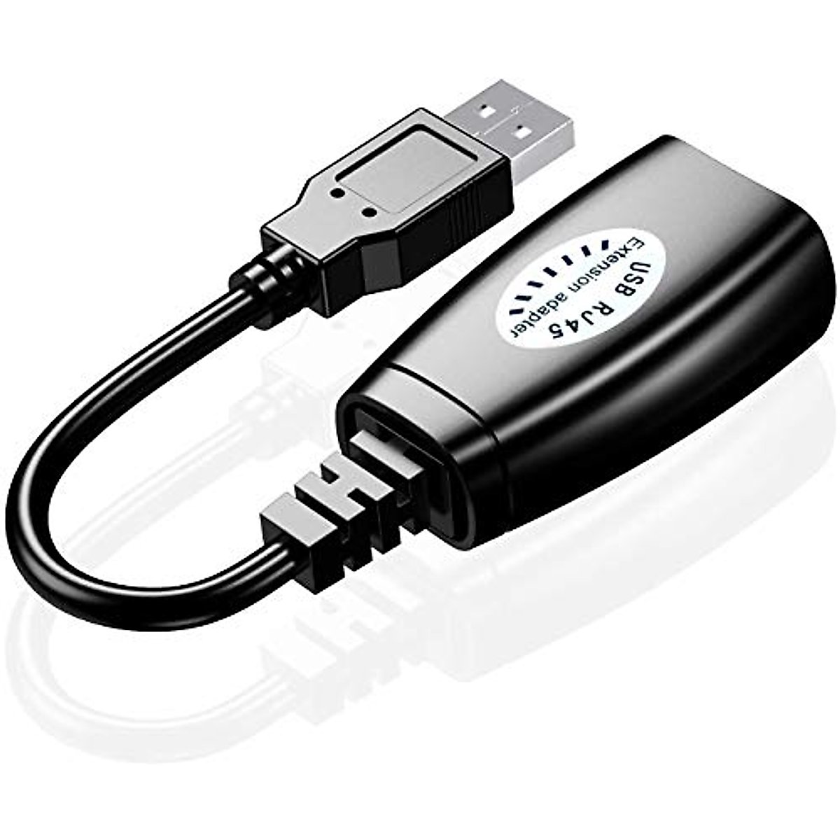 USB Over RJ45，USB RJ45 Extender Over Cat5/Cat5e /Cat6 Cable Extension Cable Connector Adapter - Up to 150ft Length, Printer