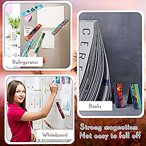 24 Pieces Magnetic Book Markers Adventure Magnetic Bookmarks Book Markers for Women Magnet Page Markers Set Book Marks for Book Lovers Assorted Book Marks for Students Reading, Teachers, Landscape