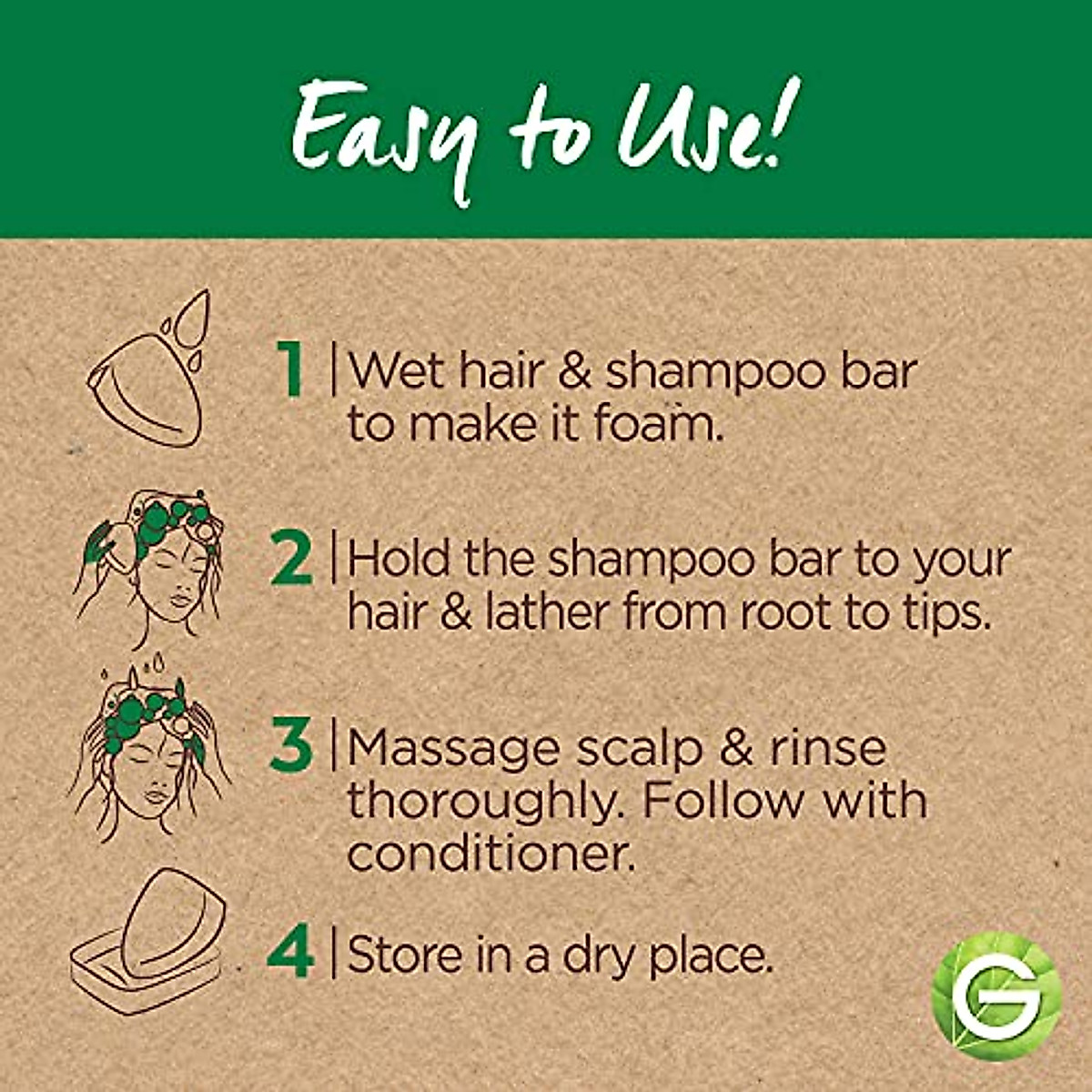 Garnier Haircare Whole Blends Hydrating Shampoo Bar for Normal Hair, Zero Plastic Packaging, Free of Preservatives, Sulfates, Silicones, Soap & Dye, with Coconut Oil & Aloe Vera, 2 Oz