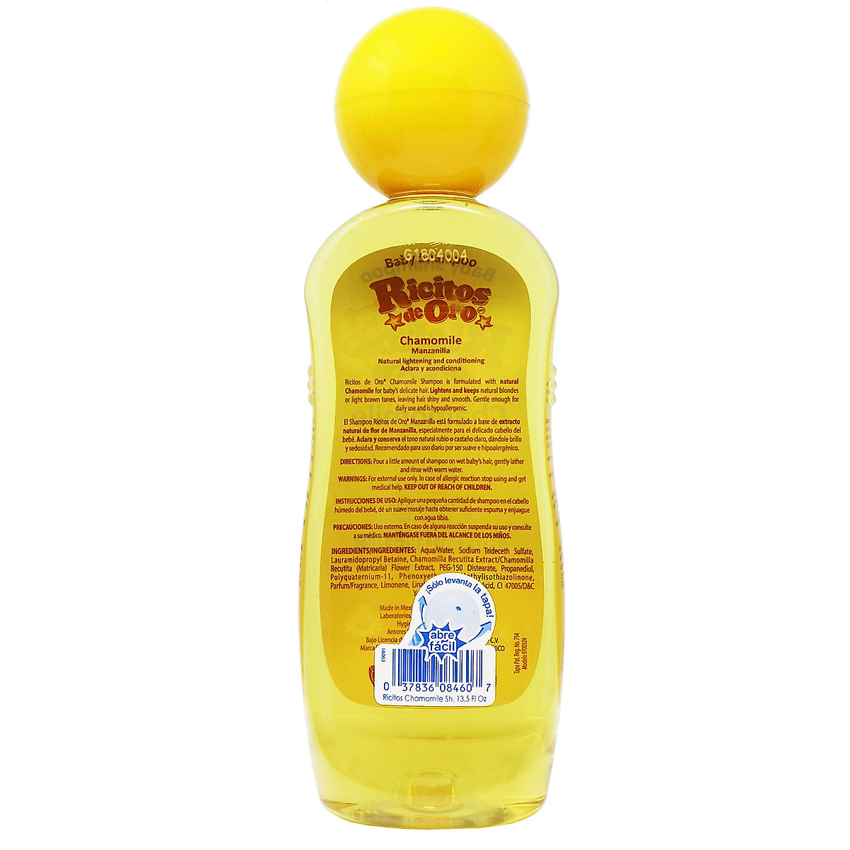 Grisi Ricitos de Oro Hypoallergenic Chamomile(Manzanilla) Shampoo 13.5oz (400 mL)