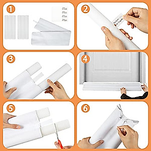 DraftStopper 36 Inches, Heavy Duty Door Sweep, Sound Proof, Thicker Door Draft Guard