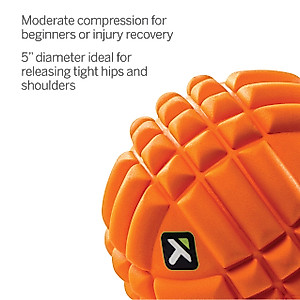 TRIGGERPOINT PERFORMANCE THERAPY GRID Ball, 5-inch Foam Massage Ball