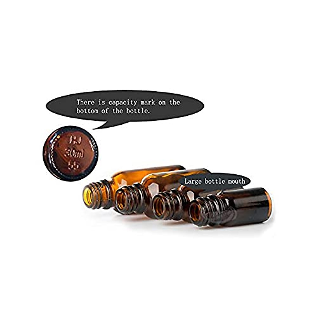 XINGZI 6PCS 1Oz 30ML Empty Refillable Amber Glass Nasal Spray Bottles Sprayers Pump Cleanser Container For Cosmetic Saline Nasal Sprays Wash Dispensing