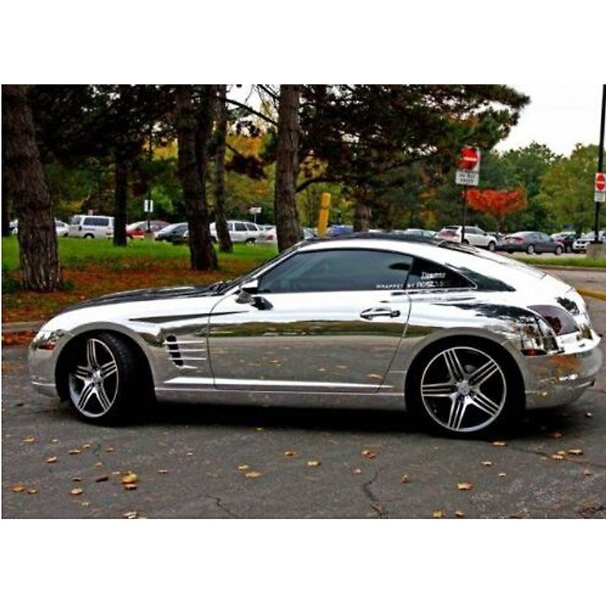 24''x78''Chrome Mirror Silver Vinyl Wrap Sticker Decal Film Sheet,Self-Adhesive