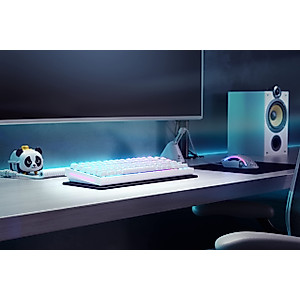 Glorious Sound Dampening Keyboard Mat (13.7 x 5.7 in.) - Compact Keyboard Deskpad - Non-Slip Rubber Base, Washable Cloth Surface, Durable Stitched Edges