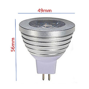 OMTO MR16 3W RGB Color Changing Spotlight with IR Remote Control Mood Ambiance Lighting Colorful LED Light Bulbs,Landscape Lighting Dimmable 12V (Pack of 5)