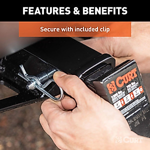 CURT 21581 Trailer Hitch Pin & Clip, 5/8-Inch Diameter, Fits 2 or 2-1/2-Inch Receiver