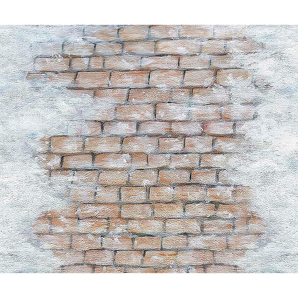 MEHOFOND 5x4ft Floor Mats Rubber Rustic Winter Snow Path Outside Photography Brown Brick Path Printed Floor Retro Rubber Photo Mats Photoshoot Studio Props