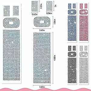 Outus 10 Pieces Rhinestones Wall Charger Stickers Bling Handmade USB Charger Crystal Decorations Artificial Diamond Charger Sticker Compatible with iPhone iPad Plug Power Adapter DIY for Women