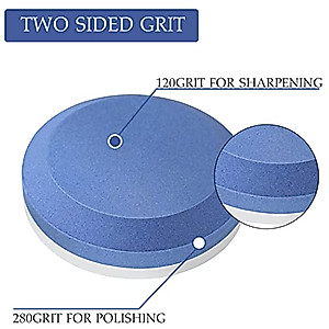 Axe Sharpening Stone Knife Whetstones Hatchet Whetstone Dual Grit Hatchet Sharpener for Kitchen Camping Garden Tools Blue