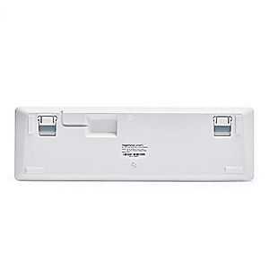 Qisan Mechanical Keyboard Gaming Keyboard Blue Switch Wired/Wireless Bluetooth Keyboard 68-Keys Mini Design(60%) Gateron Switch PBT Keycaps Grey Combo Color for Gaming/Office