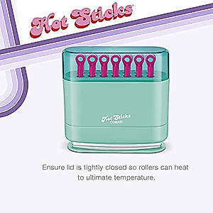 Conair HOT STICKS, Silicone Hot Roller Set with 7 Small and 7 Medium Rollers, No Clips Needed