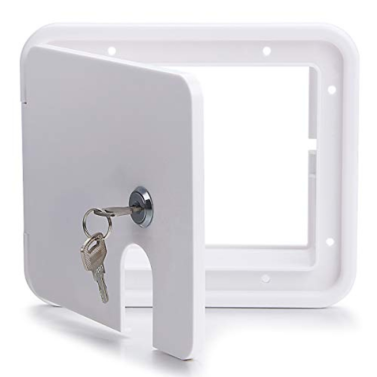 LCGP RV Access Door Electrical Cord Trailer Power Cord Cable Hatch Camper Hose Storage Door Compartment W 7-1/2 inch, H 6-1/2 inch