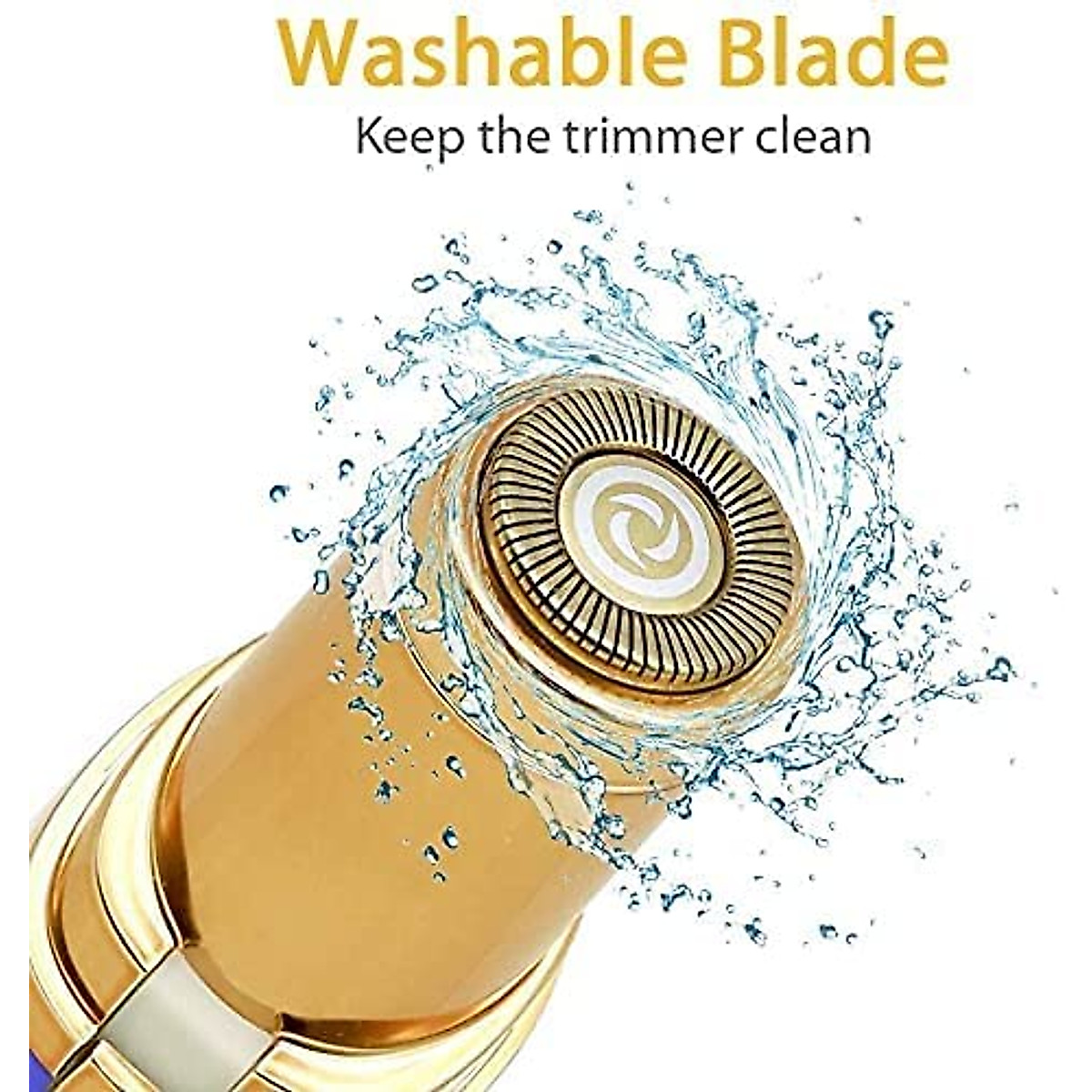 LA Beauty™ Hair Remover for Face, Women Facial Hair Trimmer, Great for Peach Fuzz, Chin, Upper Lip Hair, Ideal Gift for Women, Battery Included with Built-in LED Light (White))