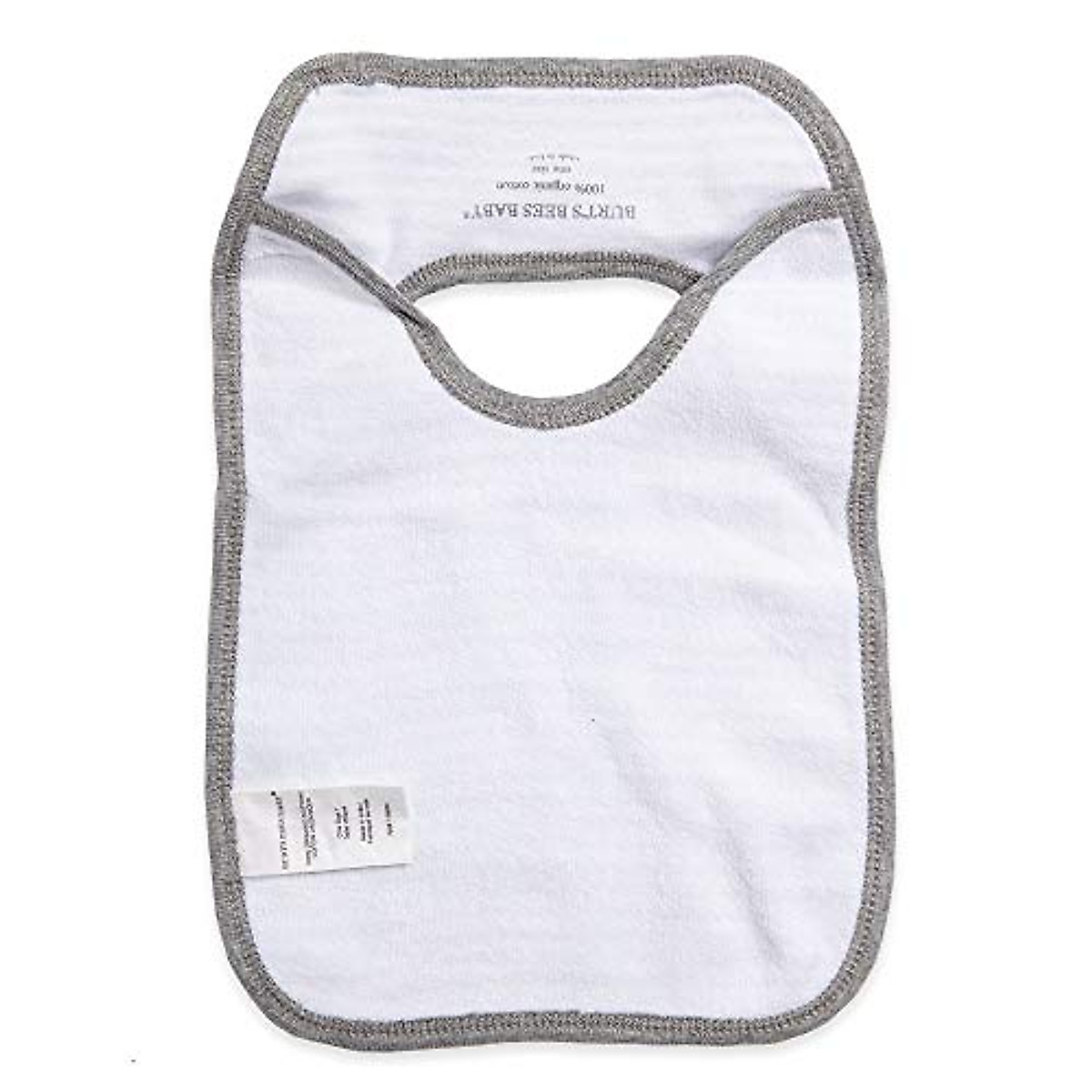 Burt's Bees Baby - Bibs, 4-Pack Lap-Shoulder Drool Cloths, 100% Organic Cotton with Absorbent Terry Towel Backing (Heather Grey)