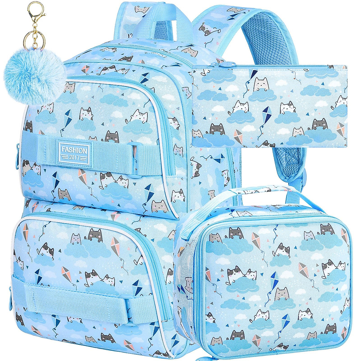 KLFVB Laptop Backpack for Women, Travel College School Bookbag, 17 Inch Cute Business Computer Waterproof Anti Theft Backpacks for Teenagers Girls - Purple