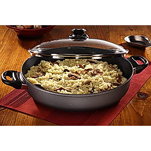 Swiss Diamond 12.5" (4.5 Qt) Sauteuse Nonstick Diamond Coated Includes Lid Dishwasher Safe and Oven Safe