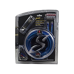 STINGER SSK4ANL 4Ga 1000W Complete Wiring Kit, blue, "10.25"" x 7"" x 4"""
