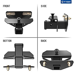 Tyger Auto TG-HC3D002B Class 3 Hitch & Cover Kit Fits 2003-2018 Dodge Ram 1500 & 2003-2013 Ram 2500/3500 Factory Style 2 inch Rear Receiver Hitch Tow Towing Trailer Hitch Combo Kit , Black