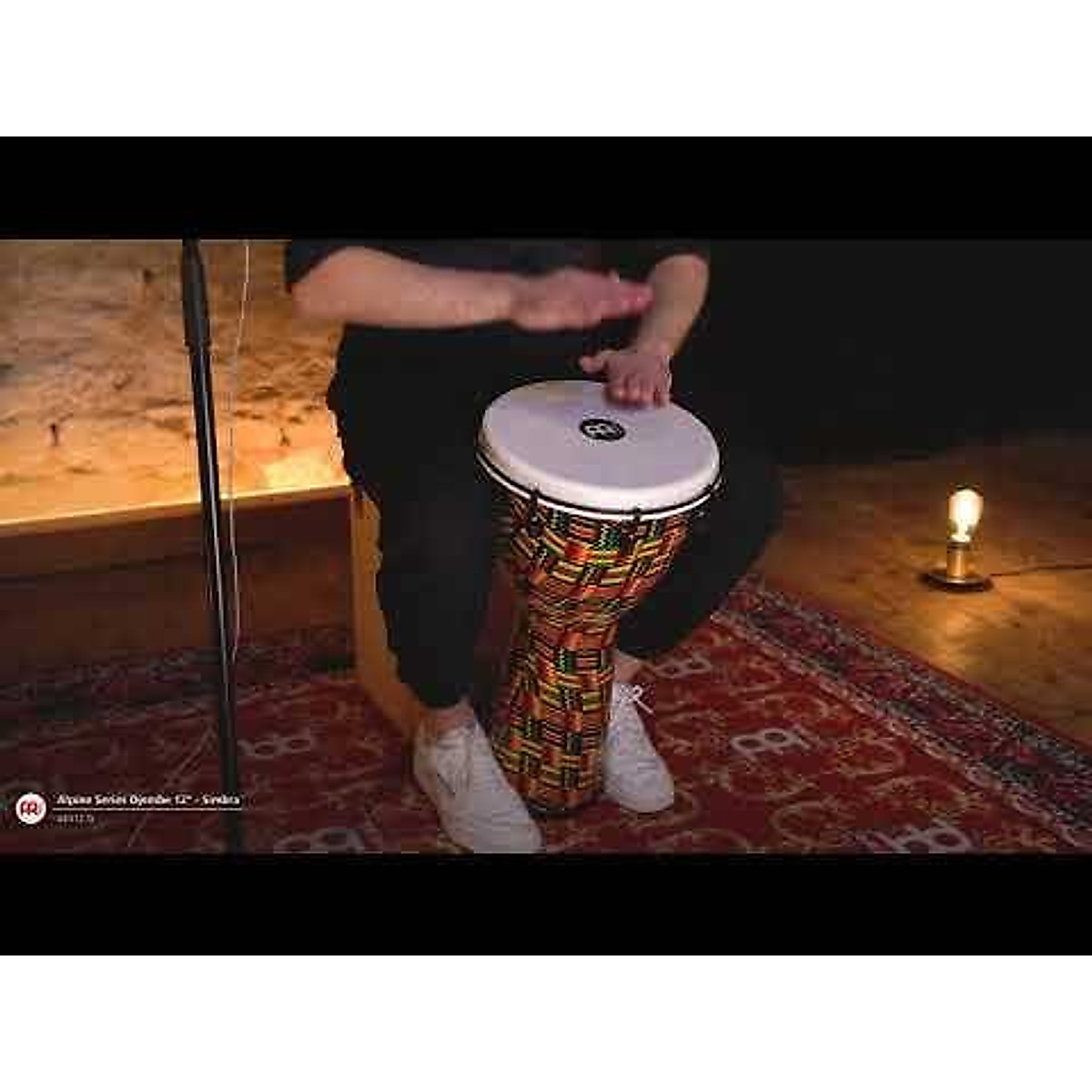Meinl Percussion Djembe Hand Drum Circle Instrument with Synthetic Shell and Head, Alpine Series — NOT Made in China — Easy Tuning, 2-Year Warranty (ADJ12-SI)