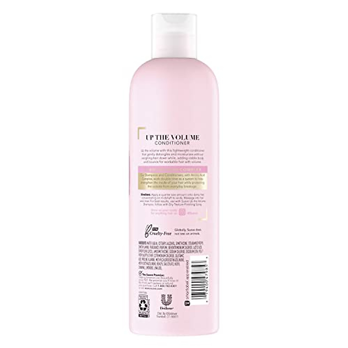 Suave Pink Up The Volume Volumizing Conditioner For Volumized Hair Volumizing Volume Conditioner With Amino Acid Complex 16.5oz