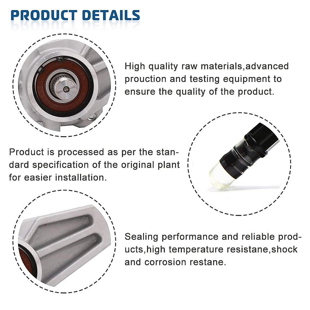 Power Steering Pump Replacement Compatible with 2005-2008 Honda Pilot 2005-2010 Honda Odyssey 2007-2013 Acura MDX Replace OE Part # 21-5442 56110-RGL-A03 56110-PVJ-A01 Power Assist Pump