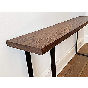 Solid Walnut Narrow Computer Desk - Writing Desk | Farmhouse Desk | Solid Wood Desk