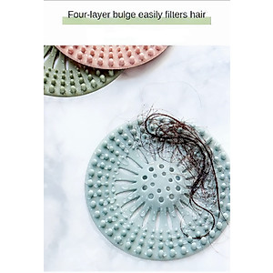 The Stag Pack of 5 Hair Catcher for Shower Drain - Durable Hair Stopper For Bathtub Drain, Washbasin & Kitchen Drain Cover - Bathtub Drain Hair Catcher