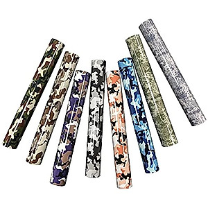 10"x40" Stretch Camouflage PU Heat Transfer Vinyl Roll Iron on Vinyl for Cricut & Other Cutting Machines-Vinyl HTV for Cricut Clothing T-Shirt, Easy to Cut & Weed for DIY Heat Vinyl Design