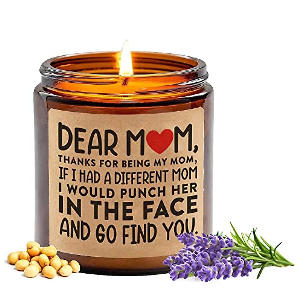 Gifts for Mom from Daughter,Son - - birthday gifts- Mothers Day Gifts for Step Mom,Mother in Law,Elderly Mom - Soy Wax Candles