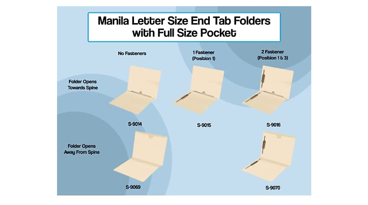 Doctor Stuff Manila Pocket File Folders - Box of 50